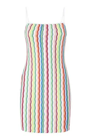 Missoni Mini Cover-up Dress In Terry Cloth With Zigzag Print