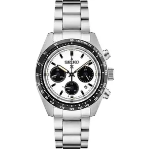 SEIKO WATCHES Prospex Speedtimer Solar Chronograph Bracelet Watch - White