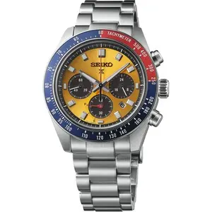 SEIKO WATCHES Prospex Speedtimer Solar Chronograph Bracelet Watch - Yellow