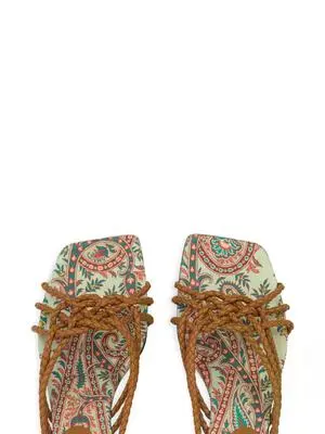 Etro Woven Leather Sandals