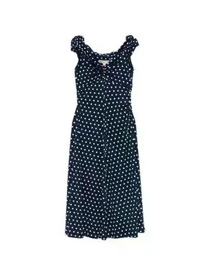 Michael Kors Polka-dot Print Midi Dress - Blue