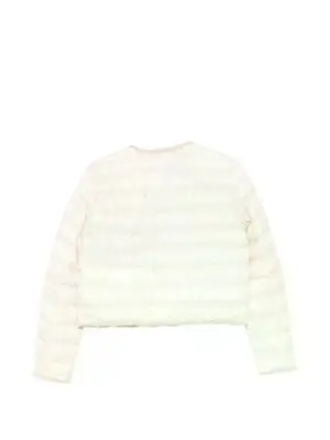 Moncler Bouclé-trim Jacket - Neutrals