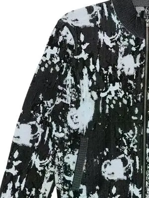 JNBY Printed Zip-up Cardigan - Black