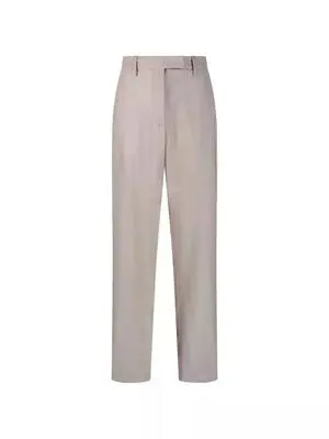 THELATEST Belted Straight Leg Trousers - Neutrals