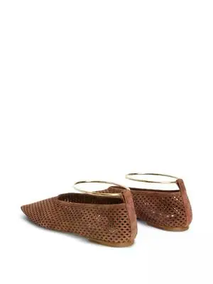 JIL SANDER Perforated Ballerina Flats