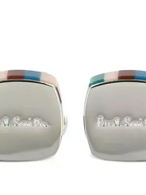 Paul Smith Striped-pattern Cufflinks