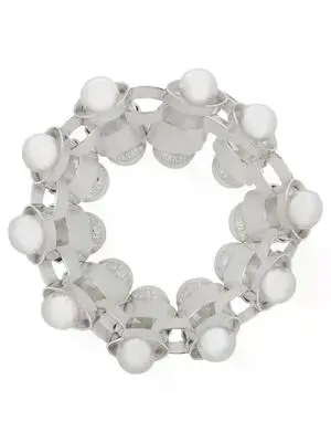 JIL SANDER Tone Geometric Beaded Bracelet