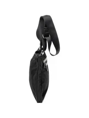 Prada Top-zip Shoulder Bag With Logo Plaque