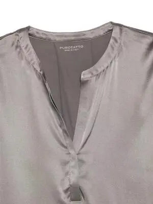 PUROTATTO V-neck Long Sleeve Shirt