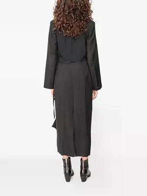 FAÇON JACMIN Raine Wrap Striped Midi Dress