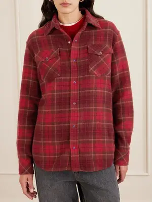 GOD’S TRUE CASHMERE Checked Cashmere Shirt