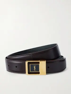 Saint Laurent Leather Belt - Brown