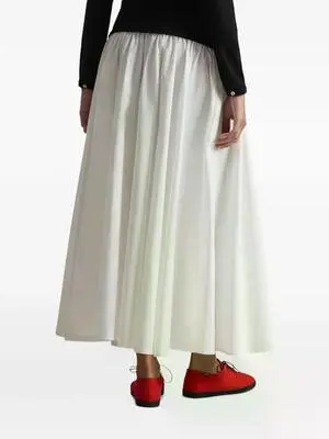 Polo Ralph Lauren Logo-embroidered A-line Midi Skirt