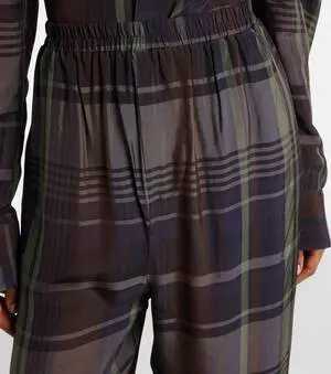 THE FRANKIE SHOP Baxter Checked Wide-leg Pants - Multicoloured