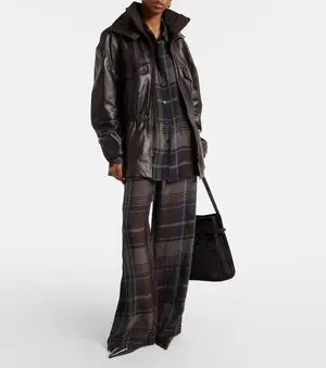 THE FRANKIE SHOP Baxter Checked Wide-leg Pants - Multicoloured