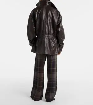 THE FRANKIE SHOP Baxter Checked Wide-leg Pants - Multicoloured