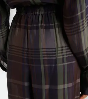 THE FRANKIE SHOP Baxter Checked Wide-leg Pants - Multicoloured