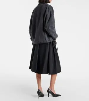 Prada Re-nylon Belted Midi Skirt - Black