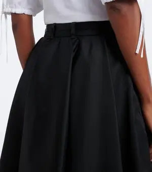 Prada Re-nylon Belted Midi Skirt - Black