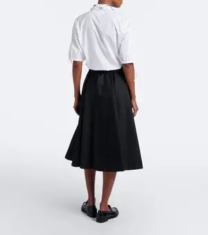 Prada Re-nylon Belted Midi Skirt - Black
