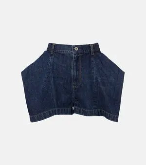 Sacai Denim Shorts For Women