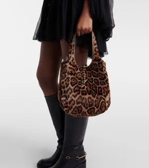 Chloé Small Calf Hair Balloon Shoulder Bag - Brown