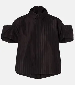 Women's Black Pinstripe Shirts