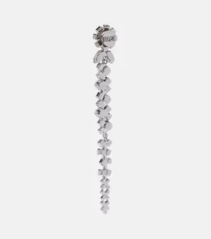 Simone Rocha Embellished Faux Pearl Drop Earrings - Silver