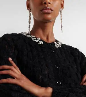 Simone Rocha Embellished Faux Pearl Drop Earrings