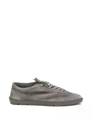 Brunello Cucinelli Suede Lace-up Sneakers - Grey