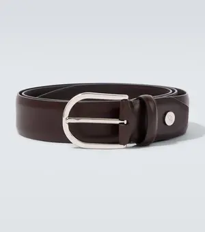Brioni Leather Belt - Brown