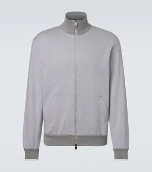 Brioni Cotton-blend Track Jacket