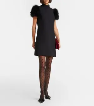 Wolford Daisy Floral Tights - Black