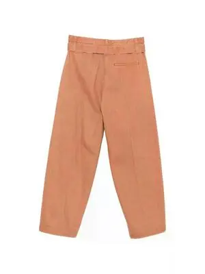 CROQUIS Belted Wide-leg Jeans