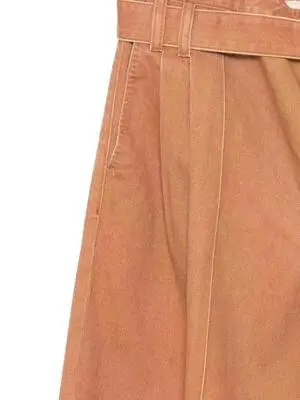 CROQUIS Belted Wide-leg Jeans