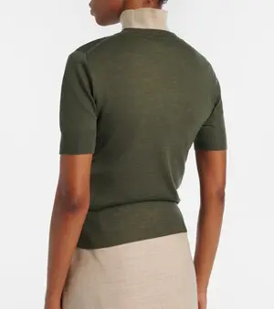 JOSEPH Cashmere Top - Green