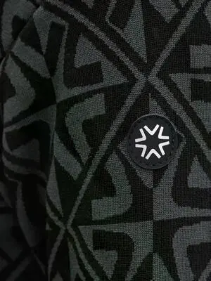 NEWLAND Geometric-pattern Zip-fastening Sweatshirt
