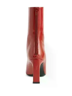 TOTEME Glossy Square-toe Ankle Boots