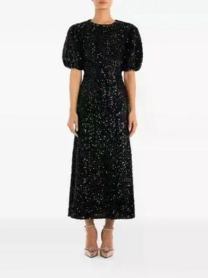 POST MERIDIEM Sequin-embellished Midi Dress