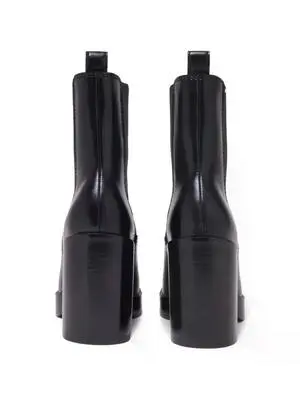 Maje Heeled Leather Chelsea Boots