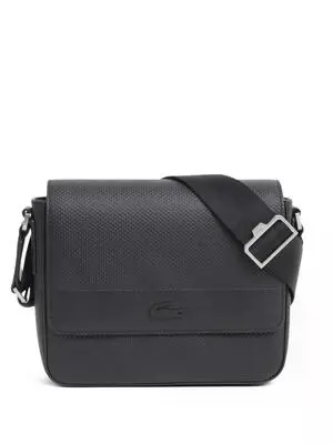 Lacoste Chantaco Embossed Logo Messenger Bag - Black
