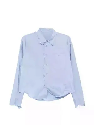 JNBY Scalloped-edge Shirt - Blue