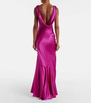 Nina Ricci Open-back Maxi Dress - Pink
