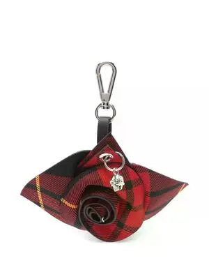 Alexander McQueen Rose Tartan Charm
