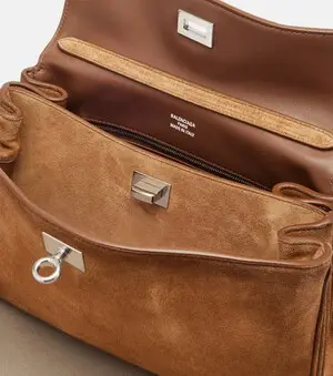 Balenciaga Rodeo Small Suede Tote Bag - Brown
