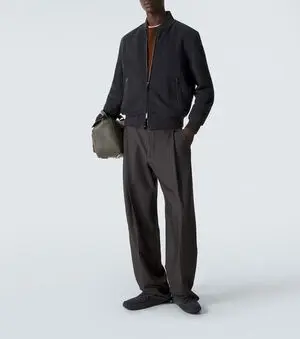 TOD'S Suede Bomber Jacket