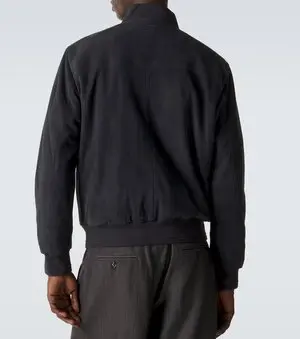 TOD'S Suede Bomber Jacket