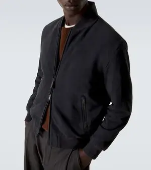 TOD'S Suede Bomber Jacket