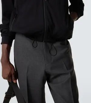 Prada Cotton-blend Zip-up Hooded Jacket With Drawstring Hem