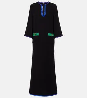 Valentino Garavani Vgold Cady Couture Maxi Dress - Black